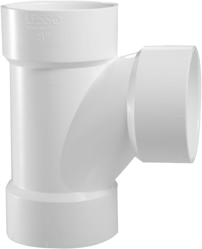 Buy the Lesso America Inc LP400-015B 1-1/2" DWV Sanitary Tee | Hardware ...
